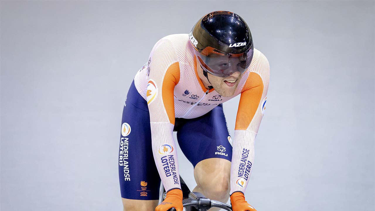 Verovert Roy Eefting een medaille tijdens het WK Baanwielrennen ...