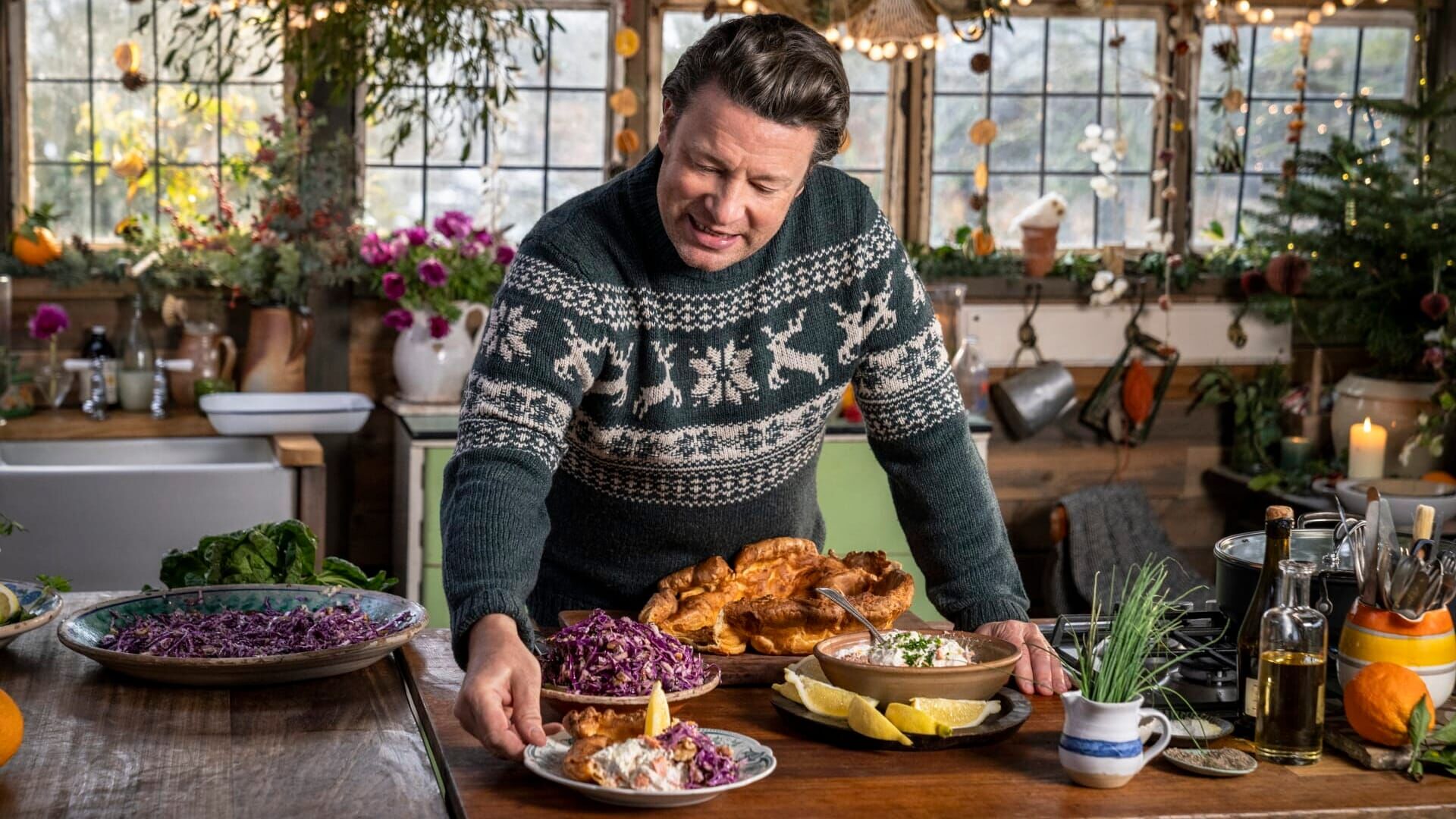 Jamie Oliver kookt met winterse producten in Seasons op 24Kitchen - TVgids.nl