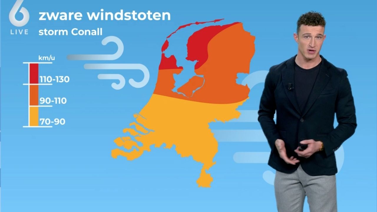 Video: 'Woensdag storm in Nederland met zware tot zeer zware windstoten, code oranje afgekondigd ...