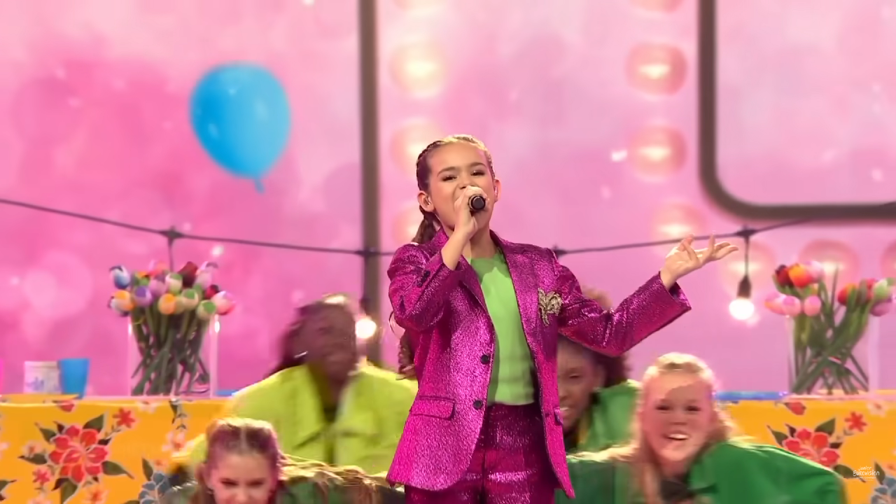 Nederland eindigt met Luna als zevende op Junior Eurovisie Songfestival ...