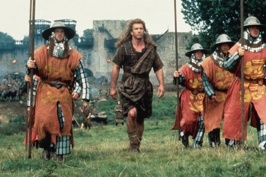 Mel Gibson draagt een kilt in verfilming Braveheart - TVgids.nl