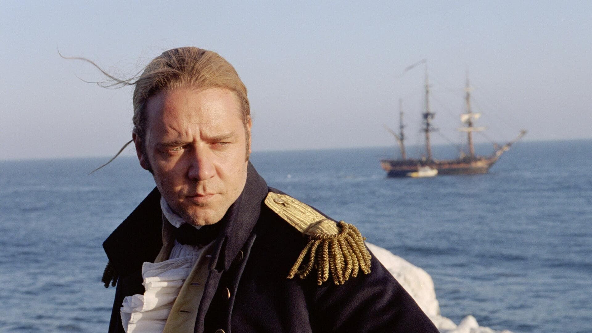 Russell Crowe is een onverschrokken kapitein in Master and Commander ...