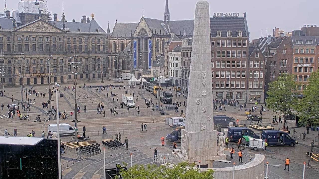Livestream De Dam Amsterdam: is Nationaal Monument op tijd schoon voor ...
