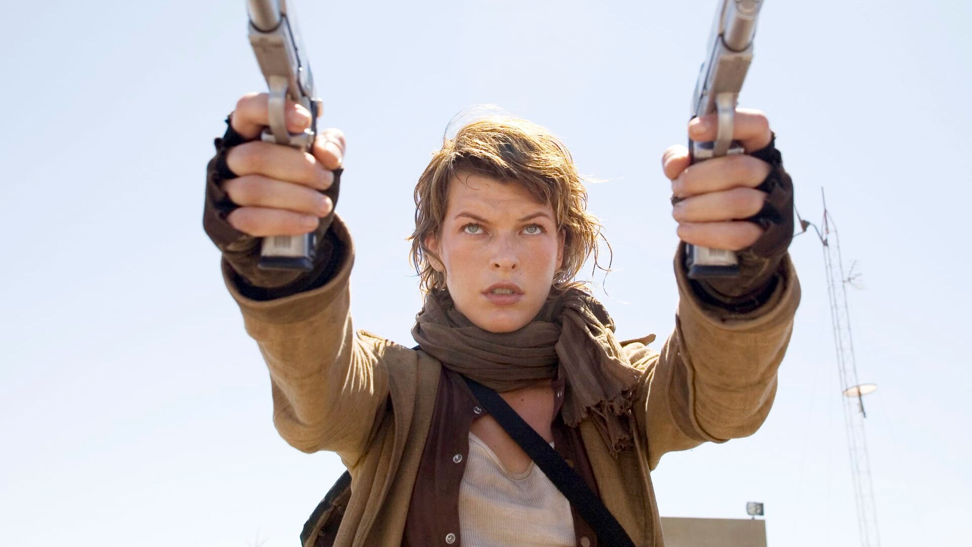 Milla Jovovich laat zich niet uit het veld slaan door een paar zombies ...